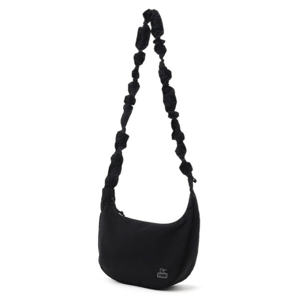撥水機能付きでデイリーに使える、バナナ型ミニショルダーバッグ■カラー：BLACK■サイズ：H 19 X W 30 X D 10cm※製品によって仕上りサイズに多少の誤差がありますのでご了承下さいませ。■容量：約3L■素材：Nylon 100...