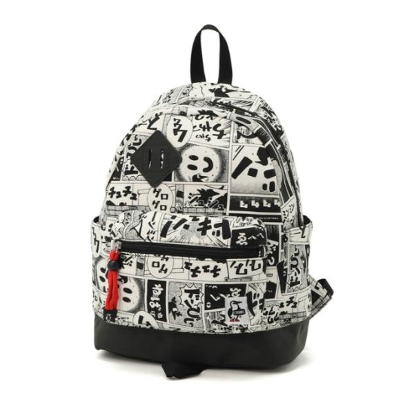 通園や遠足におすすめ、キッズ仕様にアレンジしたCHUMS定番リュックサック(3〜7歳向け)■カラー：Onomatope■サイズ(実寸サイズ)：H35cm×W26cm×D12cm※製品によって仕上りサイズに多少の誤差がありますのでご了承下さい...