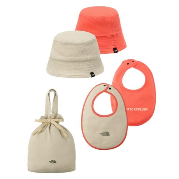 オーガニックコットンを採用した、リバーシブルハットとスタイのセット■カラー：FI(フォッシルアイボリー)■サイズ：BM■ハット適合サイズ（頭周り）：BF（45〜47cm）※製品によって仕上りサイズに多少の誤差がありますのでご了承下さいませ。...