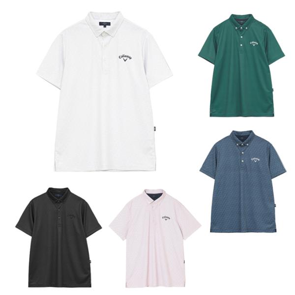 裏面(肌面)がひんやりする接触冷感、表面が-3℃遮熱する機能を持った 「-3℃裏クール」 素材のシャツです。全面にCALLAWAYロゴが細かくプリントされており、またロゴのサイズ感が小さいので、無地のように着用することができます。ニットベス...