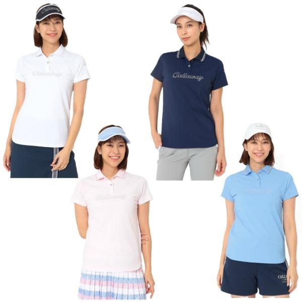 大きなカノコ目で表面感のあるキャロウェイ定番的素材の半袖ポロシャツです。フロントにはラインストーンでCallaway文字を表現。襟は透明糸とラメ糸ラインでいつものシャツにテクニックを加え、１1でも存在感ある佇まいにデザインしました。■カラー...