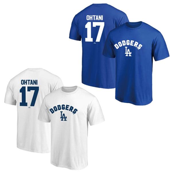 ロサンゼルス・ドジャース人気選手のネームアンドナンバーTEE。綿100%で着心地も◎。■カラー：BLUE、WHITE■サイズ：M、L、XL■素材：COTTON 100%■原産国：ベトナム製検索ワード：半袖Tシャツ 半袖シャツ 半そで Tシャ...