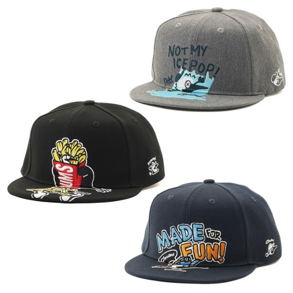 インパクト抜群の刺繍デザインが目を引く、ベースボールキャップ■カラー：Black、H/Charcoal、Navy■サイズ：F/頭周り Free size(58〜60cm)■素材：Polyester 100%■原産国：ベトナム■仕様：・ユニセ...