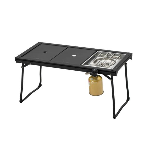 ■セット内容：【エントリーIGT ブラック】本体のみ、【ステンレストレー1ユニット ブラック】本体のみ、【フラットバーナー】バーナー本体、収納ケース、結束用バンド■エントリーIGT ブラック：材質/アルミニウム合金（粉体塗装）、スチール（ク...