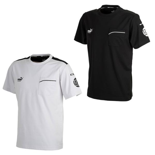 ヒロミ氏コラボ商品。ストレッチ性・吸汗速乾・UVカットを備えた、PUMAの高機能ワークTシャツ■カラー：ブラック、ホワイト■サイズ(cm)：M ( 着丈/67、肩幅/42、身幅/100、袖丈/22.5 )L ( 着丈/69、肩幅/44、身幅...