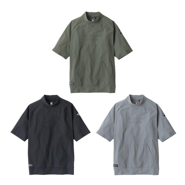 シャリシャリ冷感+軽量+4方向ストレッチにモックネックと胸の立体プリントがポイントのGLADIATORシャツ。アウトドアやスポーティな着こなしにも最適です。■カラー：ブラック、グレー、Lアーミー(ライトアーミー)■サイズ(実寸サイズ)：S、...