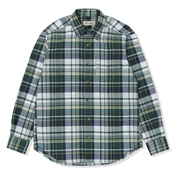 特殊セラミック繊維による遮熱効果で衣服内温度-3℃を実現した「コカゲシールド」素材のチェックシャツ。紫外線を遮断することにより、淡色でも高いUV遮蔽率を発揮します。平織りで深味があるナチュラルな風合い感を表現しました。■カラー：グリーン■サ...