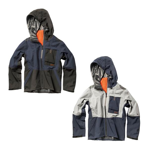 ファン付きウェアの上から着れる涼しいレインジャケット■カラー：グレー/ネイビー(GRAY×NAVY)、ネイビー/ブラック(NAVY×BLACK)■サイズ：M、L、XL、2XL(EL)■素材：表地/ポリエステル100%(熱可塑性ポリウレタンラ...