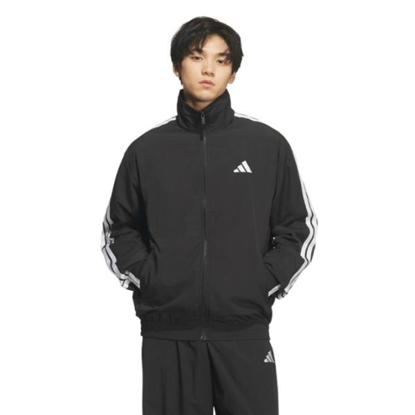 カラー：BK/WH(KQ6938/BLACK/WHITE)■サイズ：S、M、L、XL、2XL、3XL■素材：ナイロン100%■特徴：ルーズフィットジップクロージャーとスタンドカラーツイル構造※商品画像はサンプルのため、若干の仕様変更がある場...