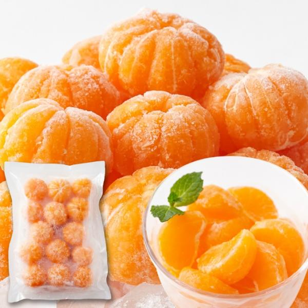 シャリっと食感と自然な甘さが美味しい！収穫したてのみかんを皮むきで冷凍しました!!■容量：500g■栄養成分表示（100gあたり）：エネルギー/49kcalたんぱく質/0.7g脂質/0.1g炭水化物/12g食塩相当量/0.0g■原材料：みか...