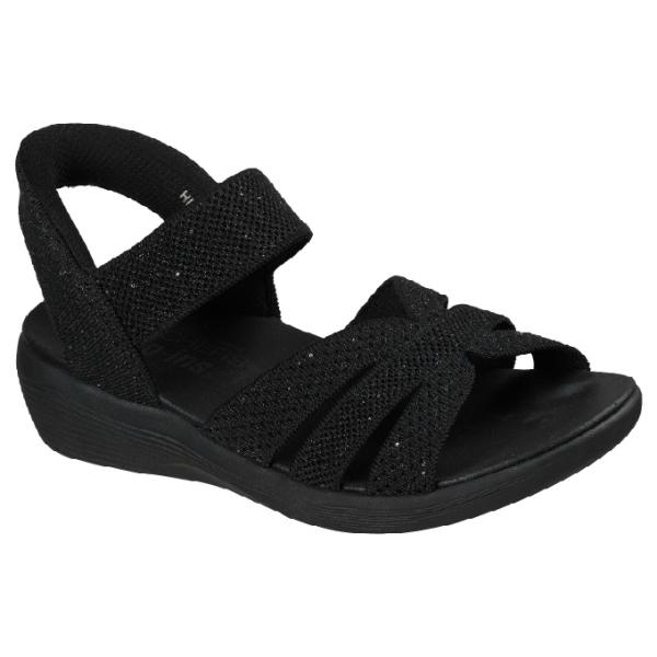 Skechers Hands Free Slip-ins（スケッチャーズ ハンズフリー スリップインズ）バックヒールを配したスリングバックサンダル。スパンコールニットのストラップを配したスリップオンアッパーとクッション性のあるLuxe Fo...