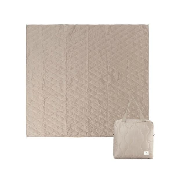 ■セット内容：本体、収納ケース■サイズ：197×197×1(h)cm、収納サイズ:37×15×36(h)cm■重量：約1.2kg■素材：本体表生地／68Dポリエステルタフタ・アクリルコーティング・撥水加工本体裏生地／150Dポリエステルオッ...