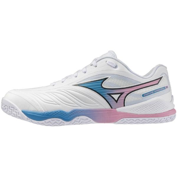 ブレずに打ち抜け。MIZUNO ENERZY NXTを搭載したnewウエ―ブメダル。デザインも一新！■カラー：WH/BL/PI(23/ホワイト×ブルー×ピンク)■サイズ：23.0〜28.0cm■ウィズ：2E相当■質量：約275g(26.0c...