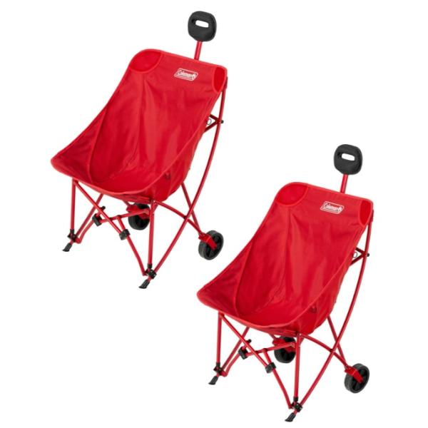 キャリー、チェア、一石二鳥。近所のお出かけはこれ一台で。■カラー：レッド■サイズ：使用時/約58×64×98(h)cm収納時/約29×24×93(h)cm※製品によって仕上りサイズに多少の誤差がありますのでご了承下さい。■重量：約4.2kg...