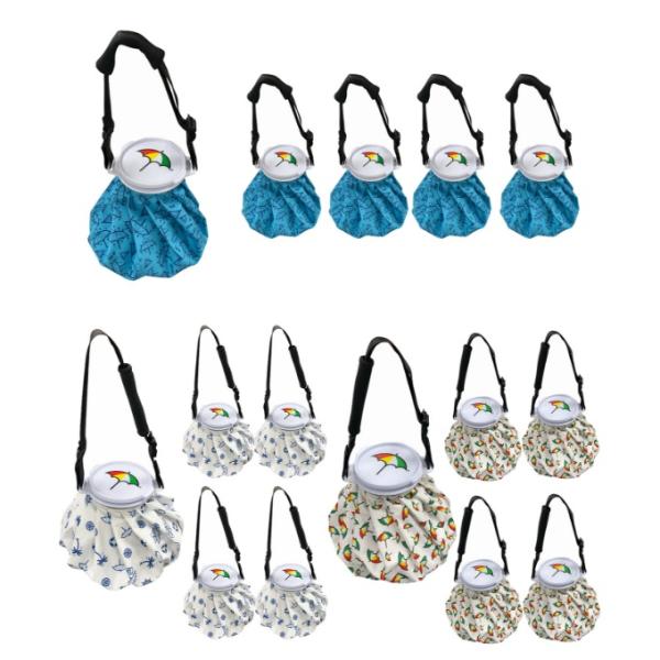 大型口枠 ( 7.5cm ) で氷の出し入れが楽々。手提げベルト付きで道運びに便利。■カラー：カサA ( パーマーパラソル4色カラー )、ブルーE ( ブルー )、モノD ( 柄入りモノカラー )■サイズ：幅/10cm、奥行/10cm、高さ...