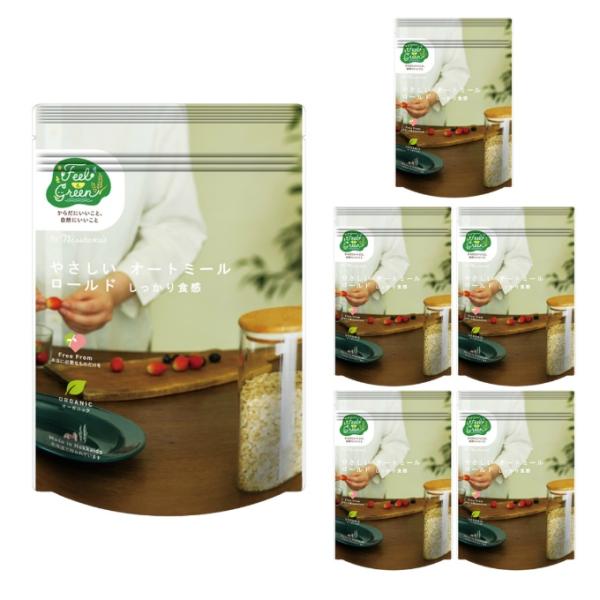 有機オーツ100％オートミール〜しっかり食感ロールドタイプ■容量：210g×6袋■栄養成分：30ｇあたり　エネルギー：109kcal、たんぱく質：2.8〜4.4g、脂質：1.8〜3.4g、炭水化物：20.28g（糖質：17.49g、食物繊維...