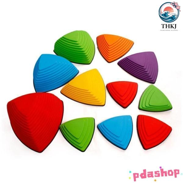 【全品2点で5%OFF】バランスストーン バランスボード 子供用 5-11個セット 飛び石 川石飛び バランストレーニング 滑り止め 収納簡単 プレゼント