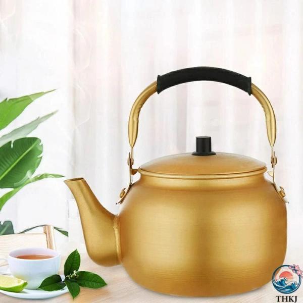 大型やかん 昔なつかし アルマイト やかん 湯沸し アルミ ながら 金色 ゴールド ケトル ケットル 10リットル 業務用 家庭用 ケットル やかん 大容量 アルミニウ