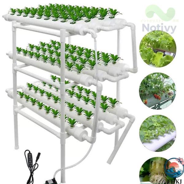 水耕栽培キット 野菜 栽培キット すいこう栽培キット 室内 いちご 家庭菜園 水耕栽培セット プランター 108穴