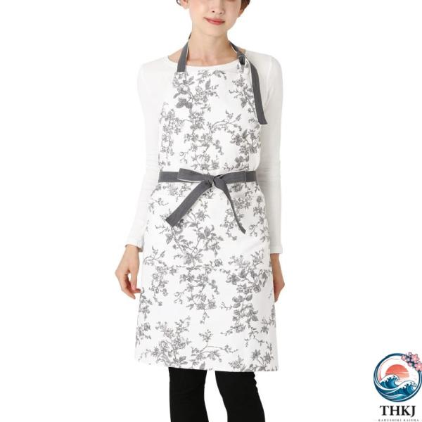 コットン フルエプロン ボタニカル