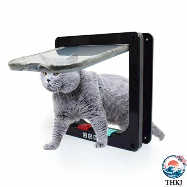 お部屋のドアや壁に簡単取り付け、犬/猫の出入りに最適です。扉の開閉はロック、フリー、一方通行(INのみ)、一方通行(OUTのみ)の4つパータン。切り替え自由自在。猫の力で無理なく開けられますが、風で勝手に開いてしまうことはありません。扉下部...