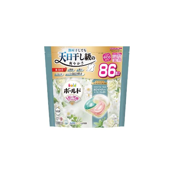 ５つ星HOTEL発想　ホワイトティー＆フローラルの香り柔軟剤効果 4 in 1強洗浄　洗い上がり輝く白さシワ *1 &amp;黄ばみ防止 *1　 アイロンがけが楽に！ *1ふんわり仕上げ　驚きの柔らかさ香り長続き　着ている間も華やか消臭成分...