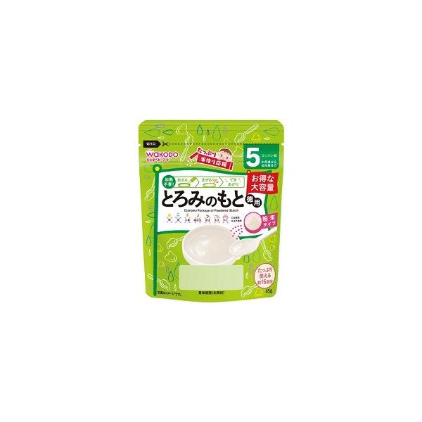 お湯で溶くだけで簡単に使える粉末タイプのベビーフード。手作りしたいけれど、1から全部作るのは大変！「手作り応援」シリーズは毎日忙しいママの味方です。徳用タイプのとろみのもとです。箱タイプの2倍の約16回分が入っていて、開け閉めが簡単なチャッ...