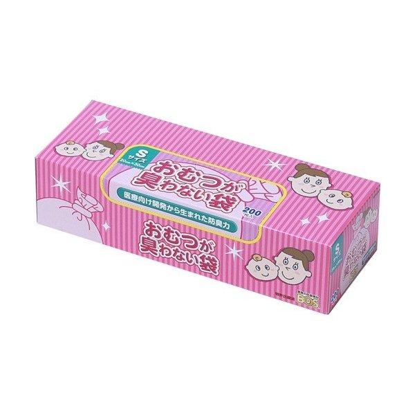 商品名：おむつが臭わない袋 ベビー用 Ｓ ２００枚 内容量：200枚 ブランド：クリロン化成 原産国：日本  驚きの防臭パワーで臭いを洩らさない 鼻を近づけても臭いません。菌をもらさず環境にもやさしい。忙しい育児ママの使いやすさにもこだわっ...