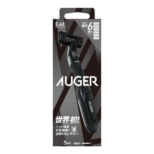 貝印 AUGER コンボパック ホルダー+替刃6個付貝印が日本の男性に捧げる既成概念を穿つカミソリ 男性用 顔そり 髭剃り シェーバー カミソリ 4901331002007 男性用化粧品・日用品:男性用カミソリ:ホルダー広告文責：アットライ...