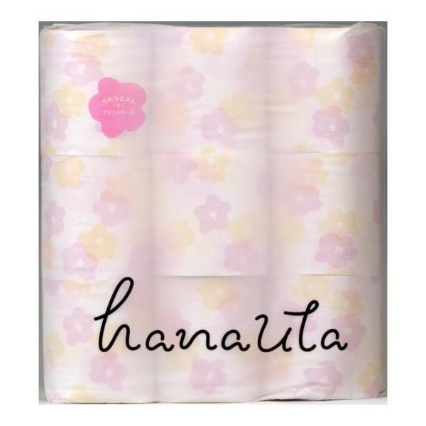 西日本衛材 hanauta ハナウタ プリント 18ロール ダブル うたうミストの香り トイレットペーパー北欧テキスタル風のプリントで暖かな手作り感を。 トイレロール 4902144831228 紙製品:トイレットペーパー:再生紙・ブレンド...