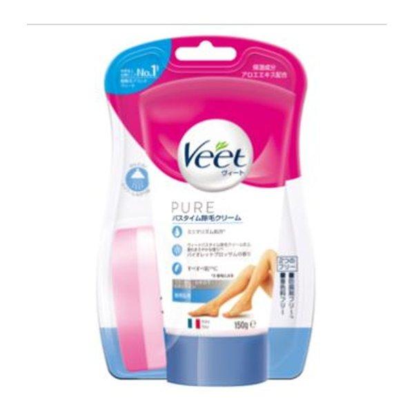 レキッドベンキーザー Veet ヴィート ピュアバスタイム 除毛クリーム 敏感肌用 150gシャワーしながら除毛ができる バスタイム お風呂 色料、防腐剤不使用の、2つのフリー処方 4906156037890 化粧品・化粧小物:ボディケア:...