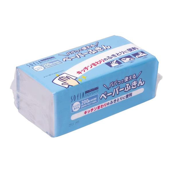 マスコー製紙 ソフィアタッチピュア パパッと使えるペーパーふきん 200組キッチンまわりのふきとりに便利 キッチンペーパータオル 4978554113643 紙製品:ティッシュペーパー広告文責：アットライフ株式会社TEL 050-3196-...