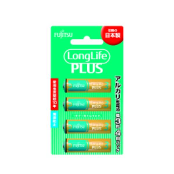 FDK FUJITSU Long LifePLUS ロング ライフプラス アルカリ乾電池 LR6LP(4B) 単3形 4個パック日本製　１０年保存 乾電池 電池 4976680277055 電池・電機製品:乾電池:アルカリ電池広告文責：アッ...