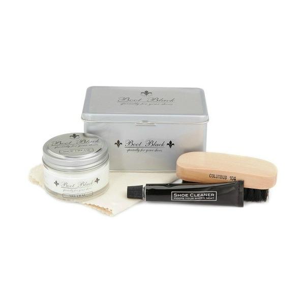 商品名：コロンブス ブートブラックシルバー　モヒートセット 内容量：1個 ブランド：ブートブラックシルバーライン 原産国：日本  靴磨きセット！ 靴クリーム（ビンタイプ）、クリーナー、ブラシ、塗布用布が入っており、靴磨きに必要な物が揃います...