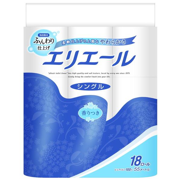 大王製紙 エリエール トイレットティシュー 18ロール シングル トイレットペーパー4902011822465柔軟剤仕上げの上質なやわらかさ トイレロール■紙製品:トイレットペーパー広告文責：アットライフ株式会社TEL 050-3196-1...