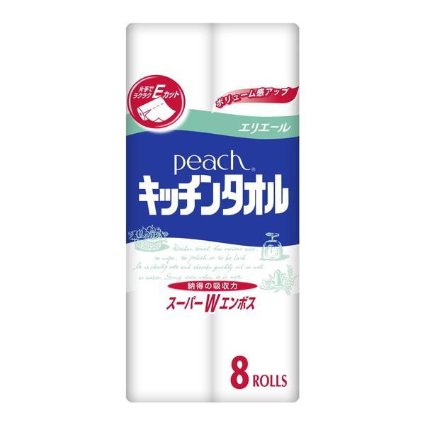 商品名：ピーチ キッチンタオル 8ロールJANコード：4904040016464発売元、製造元、輸入元又は販売元：ダイオーペーパープロダクツ原産国：日本商品番号：101-33274広告文責：アットライフ株式会社TEL 050-3196-15...