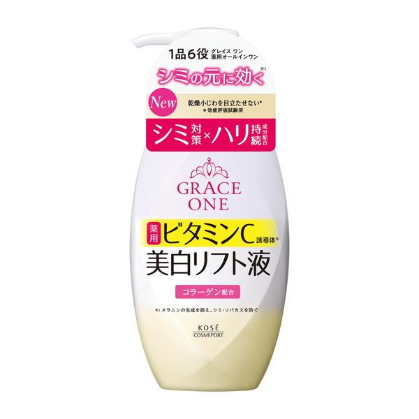 グレイスワン ブライトニング 薬用 美白リフト液 本体 230ml オールインワンエッセンス4971710628579美白有効成分　ビタミンＣ誘導体配合。■化粧品・化粧小物:基礎化粧品:オールインワン広告文責：アットライフ株式会社TEL 0...