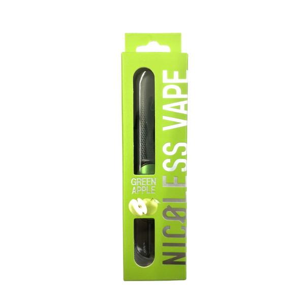 ライテック 使い切り電子ベイプ NICOLESS VAPE ニコレス ベイプ グリーンアップル4977648309054節煙・禁煙の補助に適したニコチンゼロの使い切り電子ＶＡＰＥ広告文責：アットライフ株式会社TEL 050-3196-151...