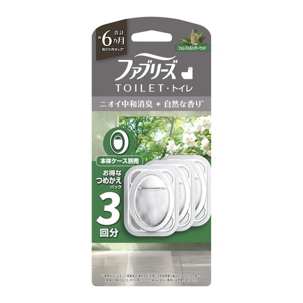 P&amp;G ファブリーズ トイレ用 消臭剤 プレミアムシリーズ ニオイ中和消臭 + 自然な香り フォレスト &amp; シダーウッド つめかえ 3回分 ●本体ケースは別売りです4987176361486消臭・香り・デザイン全てを兼ね備え...