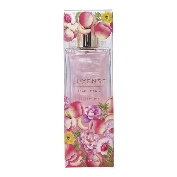 コスメステーション ラグジェンス LUXENSE オードトワレ ピーチマジック 50mL4582400839665ラグジュアリーなパール配合　みずみずしくフレッシュなピーチの香りの香水化粧品・化粧小物:メイク雑貨・美容小物:トラベル・その他...