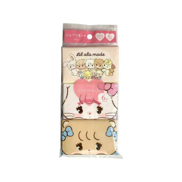 リルアラモード ミニポケットティシュ 6コパック 河野製紙4901451165439女の子に人気のリルアラモードのポケットティシュ■紙製品:ポケットティシュ広告文責：アットライフ株式会社TEL 050-3196-1510※商品パッケージは変...