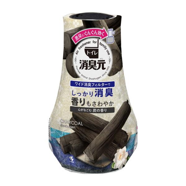 小林製薬 トイレの消臭元 心がなごむ 炭の香り 400mL4987072099698デコボコ加工の「ワイド消臭フィルター」が悪臭をキャッチ！イヤなニオイをしっかり消臭します■芳香剤・消臭剤:トイレ用広告文責：アットライフ株式会社TEL 05...
