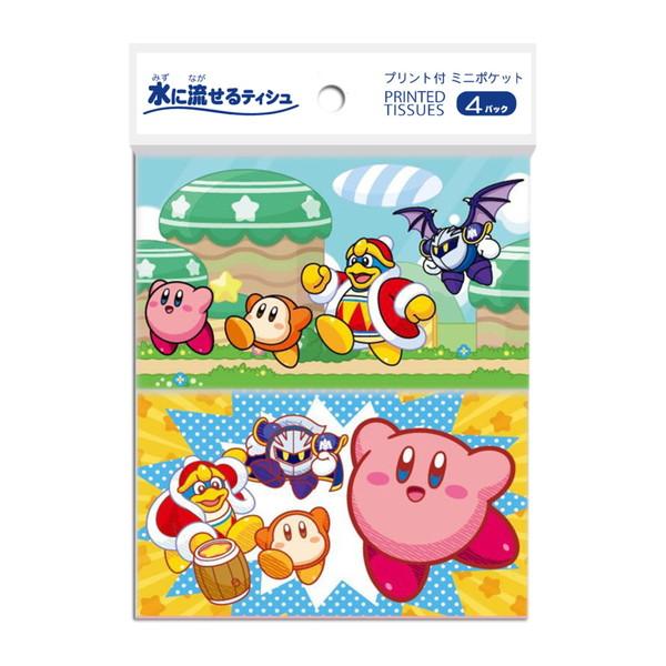 ダイレイ 星のカービィ ミニポケットティシュ 4パック ※柄は選べません 水に流せるティシュ ティッシュペーパー45701179896746柄アソートで水に流せるプリント付きティシュ ミニポケットティシュ紙製品:ポケットティシュ広告文責：ア...