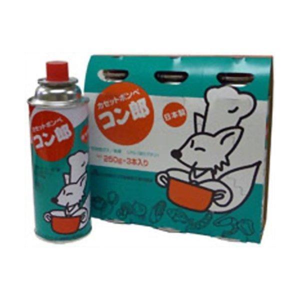 東海 カセットボンベ コン郎 250g×3本4904650000785「コン郎」のカセットこんろには「コン郎」ボンベ。３本パックセット。■キッチン・お掃除用品:お弁当・テーブル用品:卓上燃料用品・着火用品・着火剤広告文責：アットライフ株式会...