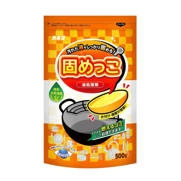 カネヨ石鹸 油処理剤 固めっこ 500g天然油成分で安心・安全・キレイ 汚れた油もしっかり固める 4901329220833 キッチン・お掃除用品:台所洗剤:廃油処理剤:廃油処理剤広告文責：アットライフ株式会社TEL 050-3196-15...