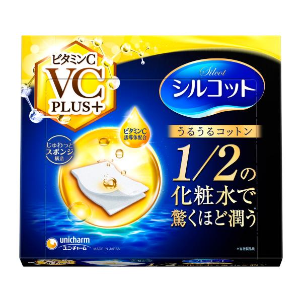 ユニ・チャーム シルコット うるうるコットン ビタミンC PLUS+ 40枚うるうるコットンにビタミンＣ誘導体を配合 コットン 4903111437528 化粧品・化粧小物:メイク雑貨・美容小物:メイク雑貨:化粧コットン広告文責：アットライ...