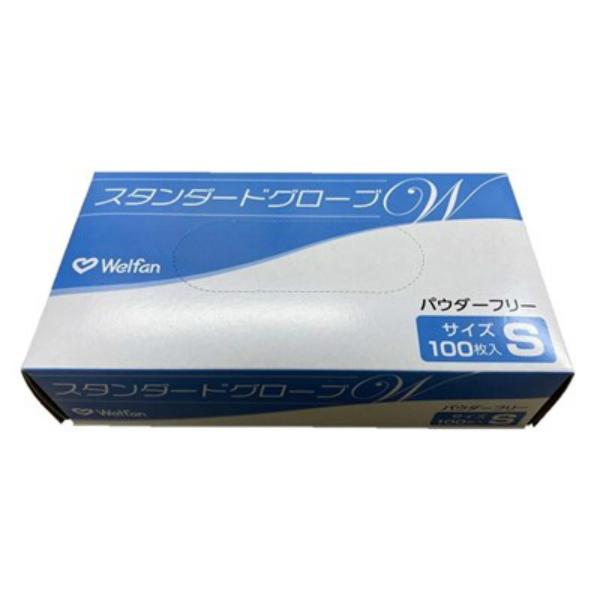 ウェルファン スタンダード グローブ W パウダーフリー Sサイズ 100枚入 粉なしプラスチック手袋極薄タイプで素肌感覚の 使い捨て手袋 掃除 介護 4967991501878 広告文責：アットライフ株式会社TEL 050-3196-15...