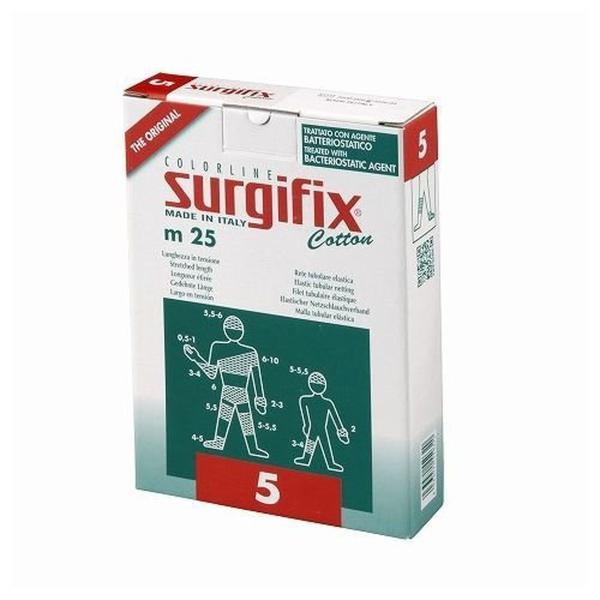 川本産業 カワモト ネット包帯 サージフィックス No.5 幅3cm×伸長25m 足首・膝コットン・ラテックスゴムを使用した伸縮性に優れた管状ネットホータイです。 包帯 4987601001758 広告文責：アットライフ株式会社TEL 05...