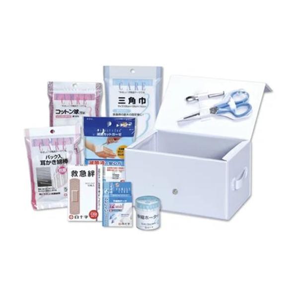 白十字 救急セット BOX型取っ手の付いた箱型ケース 救急セット 応急用具セット 災害防災 4987603142305 広告文責：アットライフ株式会社TEL 050-3196-1510 ※商品パッケージは変更の場合あり。メーカー欠品または完...