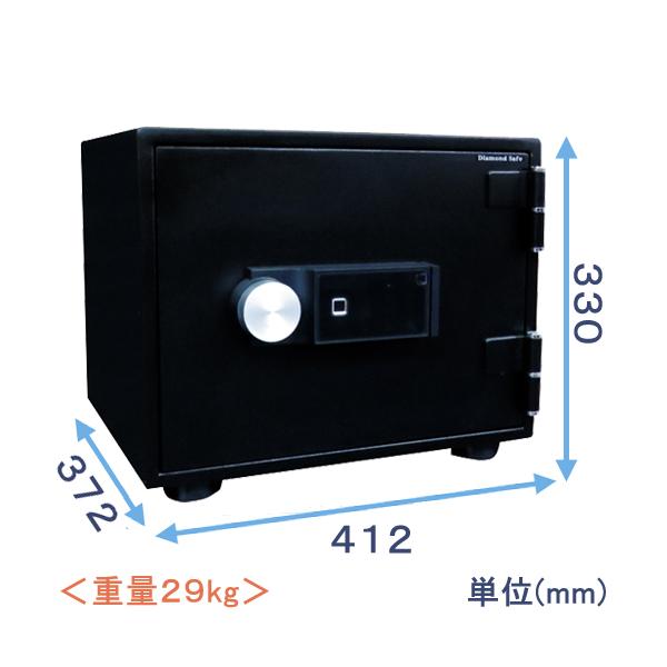 指紋認証式の中では小型の耐火金庫ですが、付属のトレーには、Ａ４サイズの用紙が収納可能です。■基本仕様■型式：指紋認証式耐火金庫（SP30-1）■外寸：幅412×奥行き372×高さ330mm■内寸：幅335×奥行き220×高さ230mm■重量...